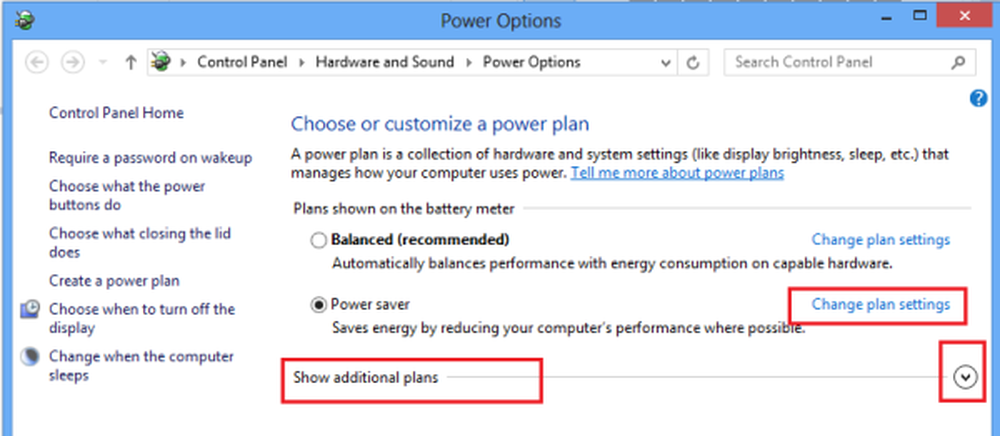 Windows power plan